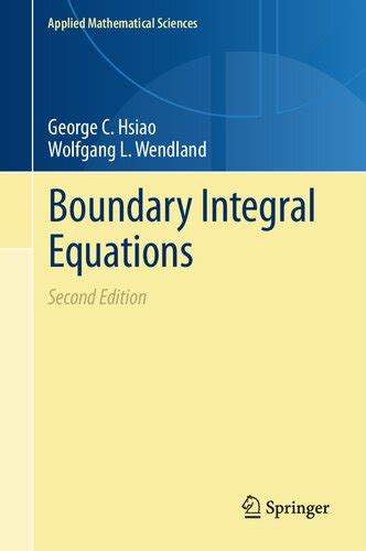 Boundary Integral Equations 2nd Edition George C Hsiao Ebook Online Instant Download