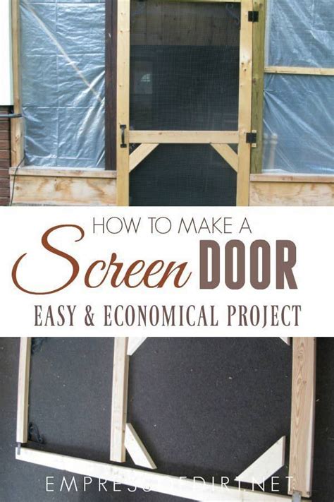 How To Make A Custom Size Patio Screen Door Diy Screen Door Screened