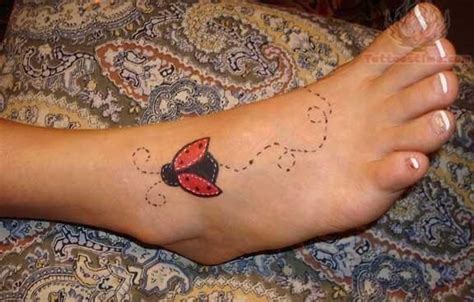 Ladybug Tattoo Design On Foot Lady Bug Tattoo Bug Tattoo Tattoos