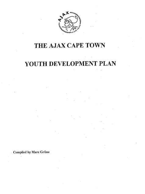 Ajax Youth Development Plan Pdf
