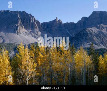 Wheeler Peak Right Jeff Davis Peak Left At Sunset Great Basin