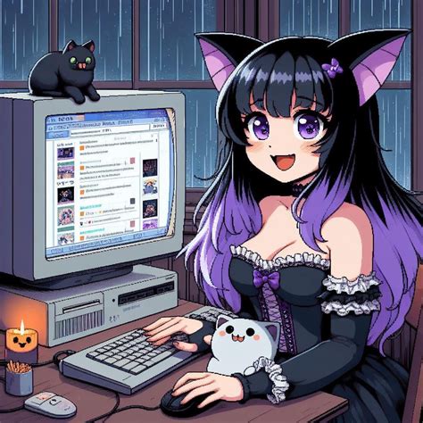 Batgirl Browsing Reddit Rkemonomimibatgirl