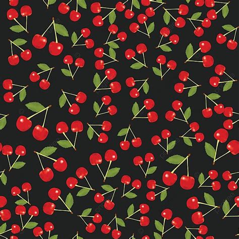 Tekstur Garis Besar Desain Ceri Merah Bertekstur Vektor Rancangan