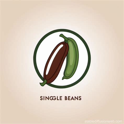 Minimalist Bean Logo Design Stable Diffusion Online