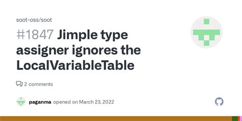 Jimple Type Assigner Ignores The Localvariabletable · Issue 1847