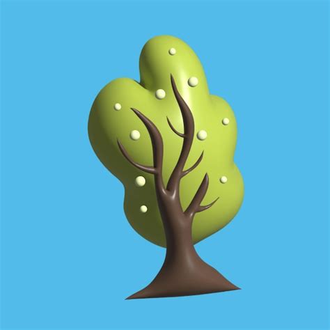 Trees 3d Render For Nature Ecology Environment Day Event Green Plant