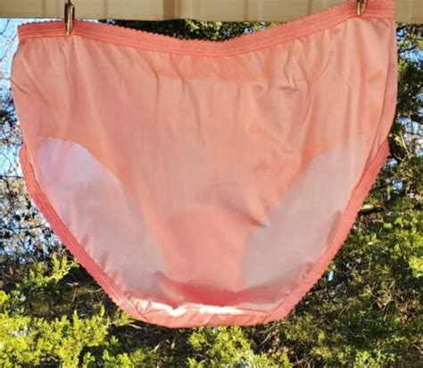 Shadowline Bikini Sissy Panty Shiny 8xl Icing Pink Slippery Nylon