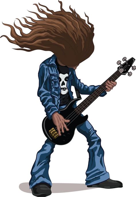 Cliff Burton Metallica Art Heavy Metal Comic Cliff Burton