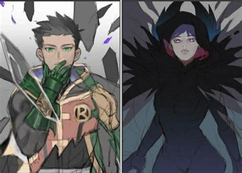 Pin By Zacknor49 Dc Couples On Damirae Damian Wayne X Raven Teen