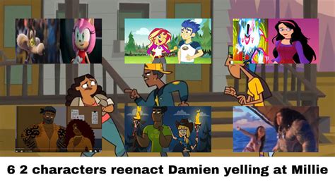 6 2 Characters Reenact Damien Yelling At Millie By Nicolefrancesca On