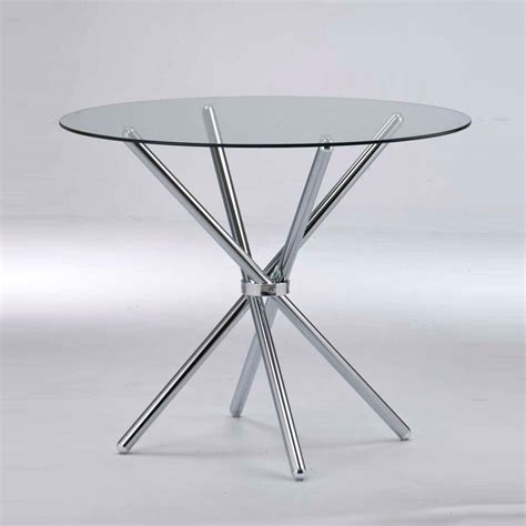 Casa Dining Table Glass Top Self Assembly Oak World