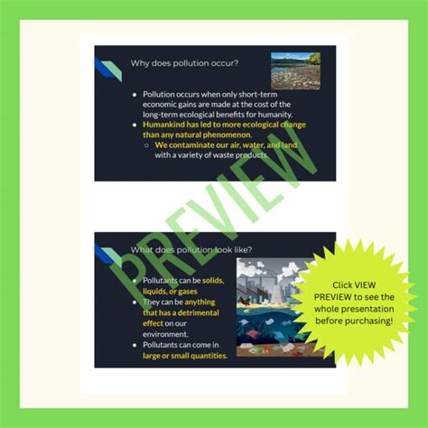 Pollution Air Water Plastic Full Chapter Guided Notes Tpt