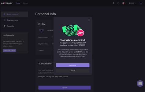 CS MONEY News Trading Limit Update CS MONEY BLOG