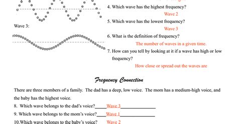 Waves Worksheet Physics Answers