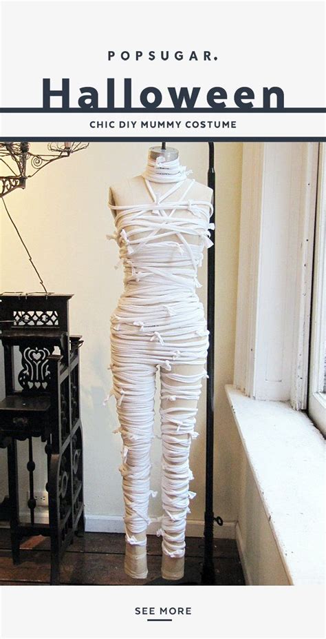 How To Make A Diy Mummy Costume For Halloween Diy Mummy Costume