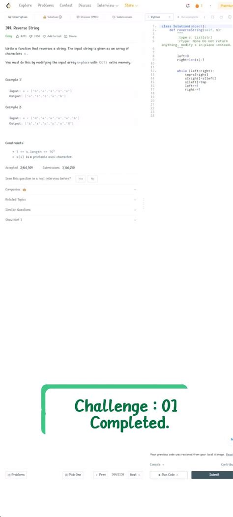 Suresh G On Linkedin Successfully Completed My Daily Leetcode Problem Solving Task Its Easy