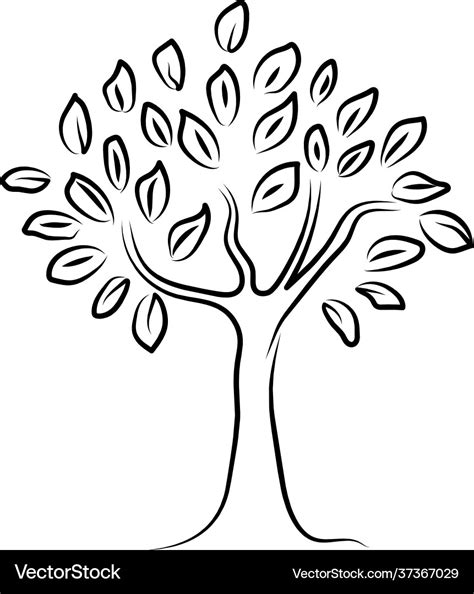 Tree Black And White Clipart