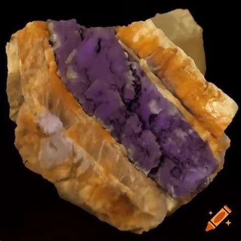 Geological Layers And Minerals Including Gold And Salt Depicted Through