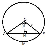 Write The Formula For The Area Of A Segment In A Circle Of Radiusrgiven That The Sector Angle Is
