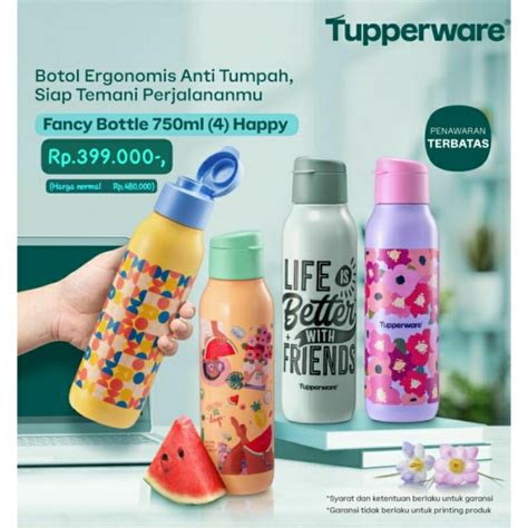 Jual Tupperware Botol Minum 750 Ml Shopee Indonesia