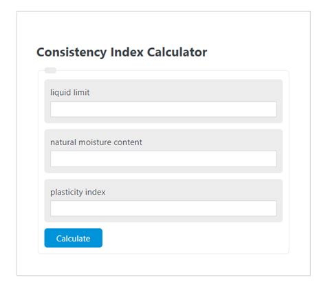 Consistency Index Calculator Calculator Academy