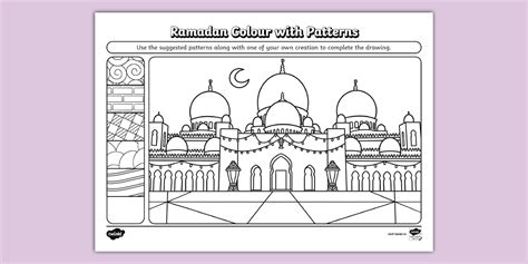 Ramadan Colour With Patterns Activity Professor Feito