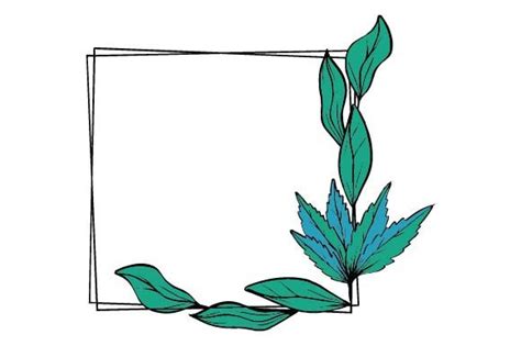 Square Monogram Frame Svg Cut File By Creative Fabrica Crafts