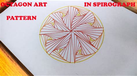 learn how to draw geometric octagon art in spirograph pattern into a circle youtube