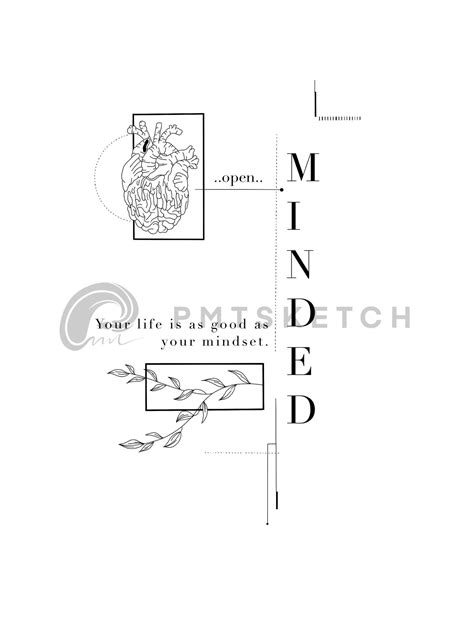 Small Open Minded Concept Design Pmtsketch Tattooanddesign