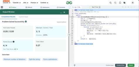 day 49 of 100daysofcode solving minimum deletions himanshu kumar posted on the topic linkedin