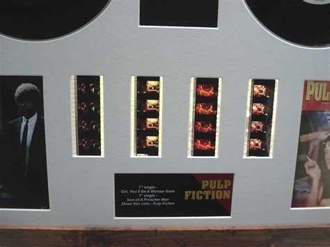 Pulp Fiction Vinyl 35mm Film Cell Framed Montage Etsy