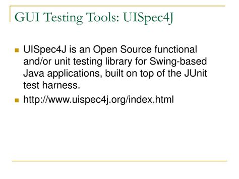 Ppt Graphical User Interface Testing Powerpoint Presentation Free