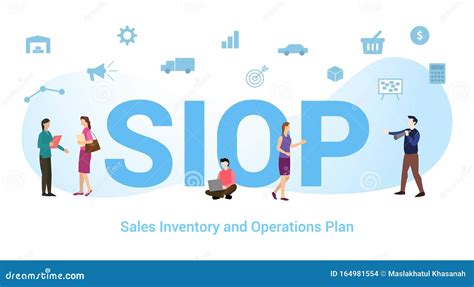 Siop Sales Inventory And Operations Plan Concept With Big Word Or Text