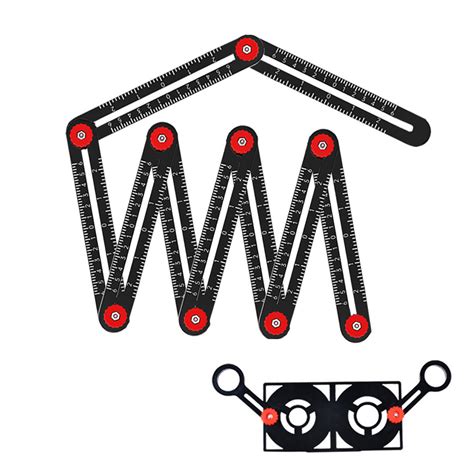 Measuring Tool Protractors Aluminum Alloy Multi Angle Ruler Angular