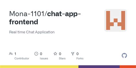 Github Mona Chat App Frontend Real Time Chat Application