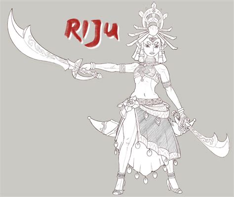 Riju Totk Lineart By Lordguardian On Deviantart