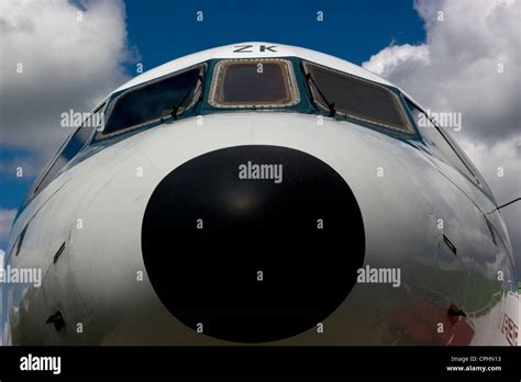 Striking Close Up Of Nose And Cockpit Of Bea Hawker Siddeley Hs 121