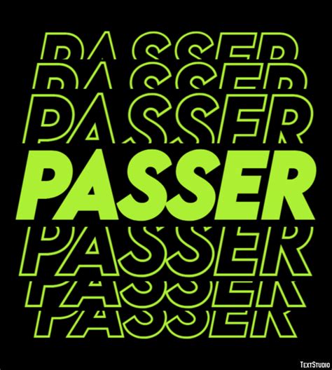 Passer Text Effect And Logo Design Word