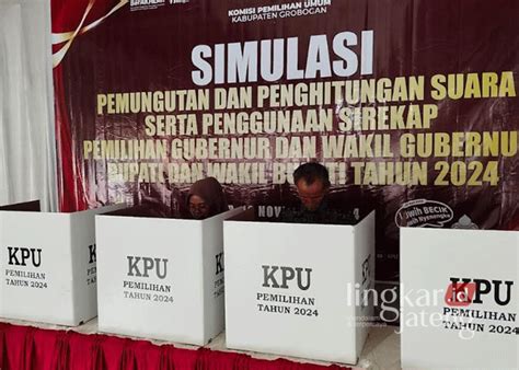 Kpu Grobogan Libatkan Ratusan Warga Monggot Dalam Simulasi Pilkada 2024