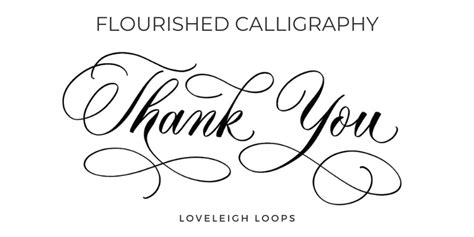 Thank You Calligraphy Elegant Expressions In Handwritten Gratitude