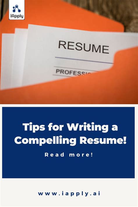 Tips For Writing A Compelling Resume Iapply Global Writing Tips Resume Resume Tips