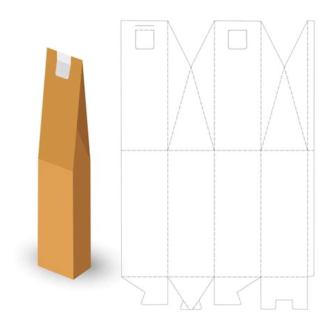 Premium Vector Box Packaging Die Cut Template