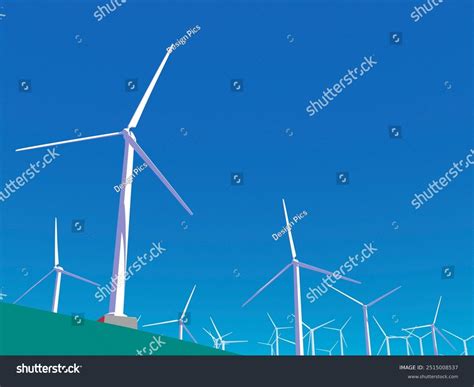 Wind Farm Royalty Free Image Stock Illustration 2515008537 Shutterstock
