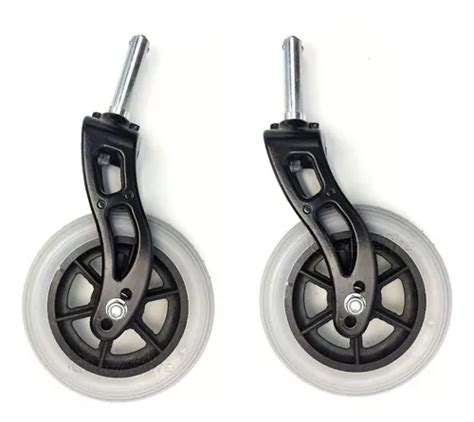 Roda 6 Maciça Completa Com Garfo E Eixo Ortobras Par Parcelamento