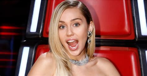 Miley Cyrus Gold Sequin Dress On The Voice Popsugar Fashion