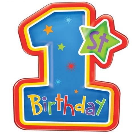 Birthday Number 1 Clipart