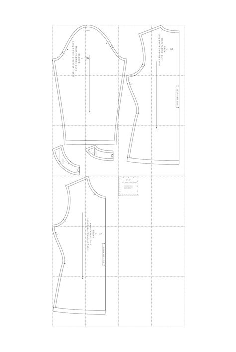 Pdf Long Sleeve T Shirt Sewing Pattern Crewneck Stretchy Knit Top