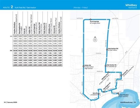 Whidbey Island Bus Map