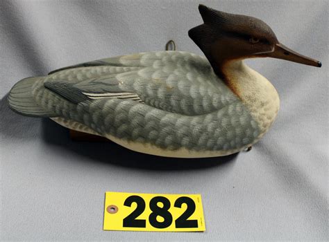 Sold Price Wood Red Breasted Merganser Hen Working Decoy March 6