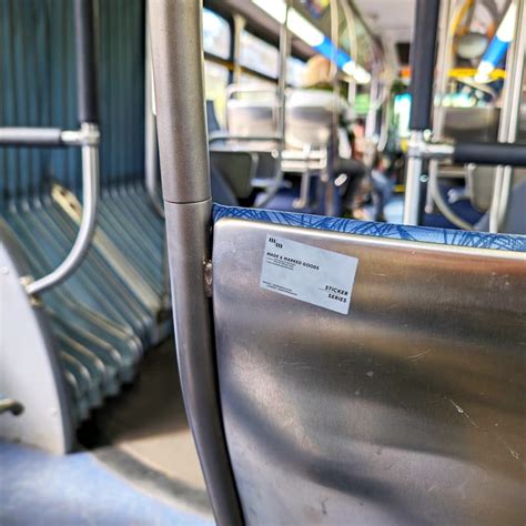 Free Sticker On Bus Seat Mockup Psd